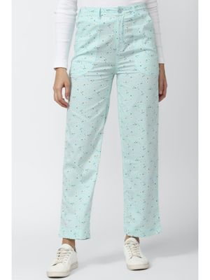 Buy Forever 21 Blue Floral Pants Online