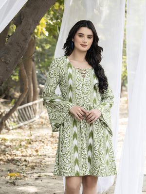 Buy Mabish By Sonal Jain Bell Sleeve Mini Dress (S) Online