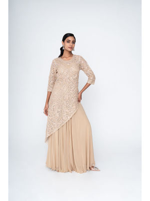 Buy SAISHA Petal Cut Kurti With Sharara (Set of 2) Online