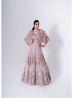 Buy SAISHA Cape Lehenga (Set of 3) Online