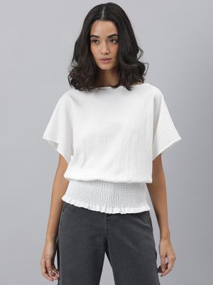 RAREISM Tops : Buy RAREISM Battle White Top Online | Nykaa Fashion.