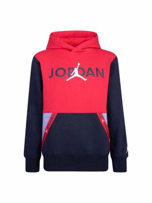 Buy Jordan Boys Red Colorblock Hoodie (12-13 Years) online