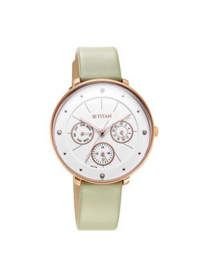 Buy Titan 2651Wl09 White Dial Multifunction Analog Watch For Women Online