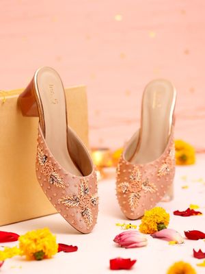 Buy Inc.5 Embellished-sequined Rose Gold Block Online