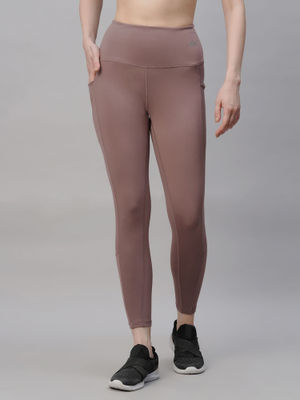 Buy AESTHETIC NATION Mauve Velour Training Tights Online