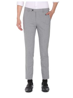 Arrow Formal Trousers : Buy Arrow Men Light Grey Jackson Super Slim Fit ...