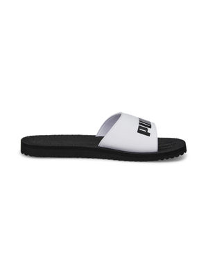 Buy Puma Purecat Mens Black & White Sliders Online