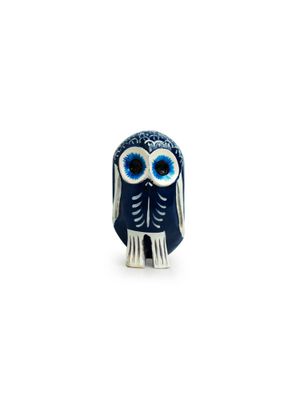 Buy ExclusiveLane The Knowledgeable Owl Hand-Painted Showpiece In Wood ...