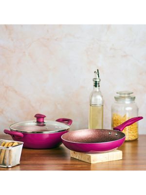 VINOD Cookware : Buy VINOD Lilac Non-Stick 2Pcs Cookware Set- Frypan ...
