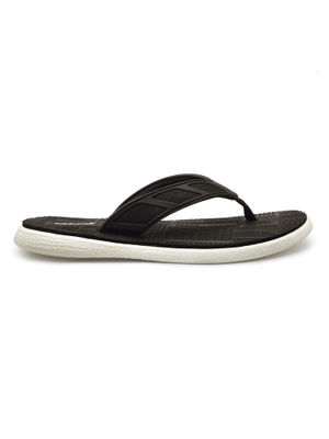 Buy SOLETHREADS Racer Black Solid Men Flipflops Online