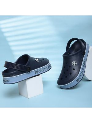 Buy WOODLAND Navy Blue Mens Clogs (EURO 39) Online