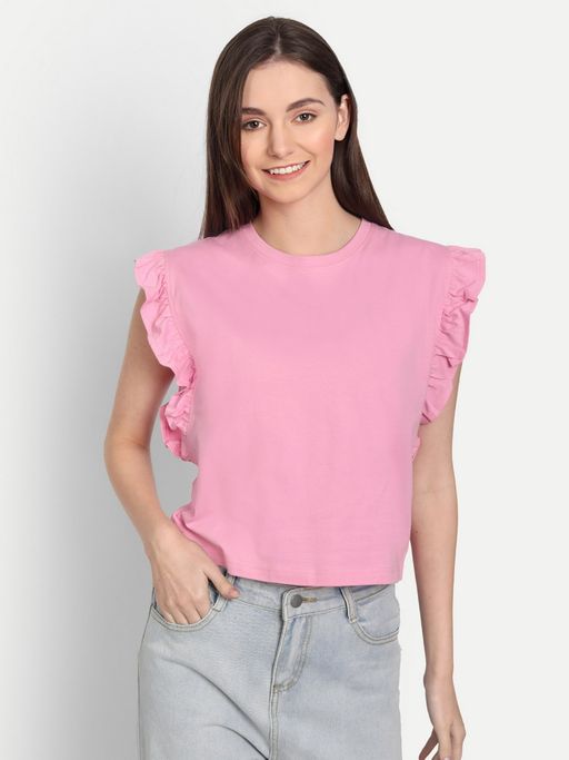 Buy Stylish Ruffled Tops Collection At Best Prices Online