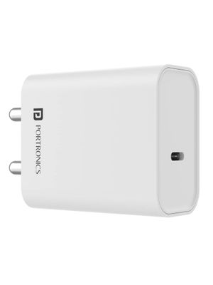 Buy Portronics Adapto 24 Type C 24W Fast Charger Adapter Compatible ...