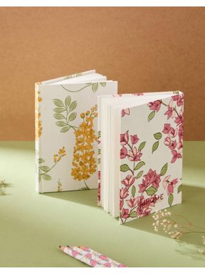Buy Fabindia Multi Paper Amaltas Notebook - Pack of 2 Online