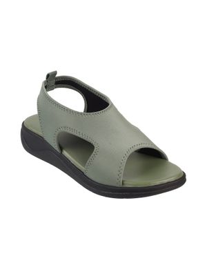 Buy Walkway Green Solid Sandals online