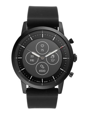 Buy Fossil Collider Hybrid HR FTW7010 Black Dial Analog-Digital ...