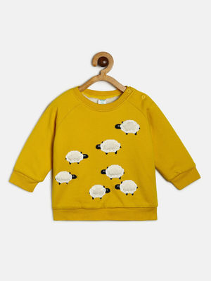 Buy MiNi KLUB Baby Boys Yellow Sweatshirt Online