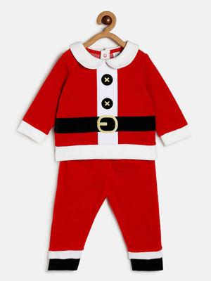 Buy MiNi KLUB Baby Boys Red Top and Bottom (Set of 3) Online