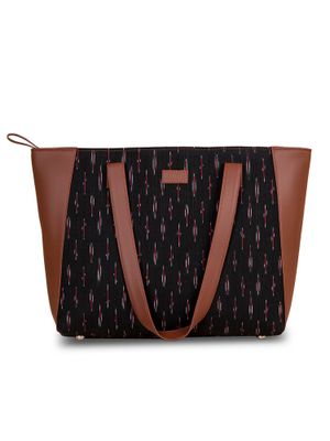 Buy Zouk Women Handcrafted Ikat Side Tote Bag & Handbag for Office and ...