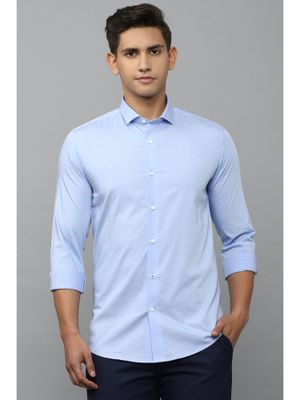 Buy Louis Philippe Men Stripes Blue Shirt Online