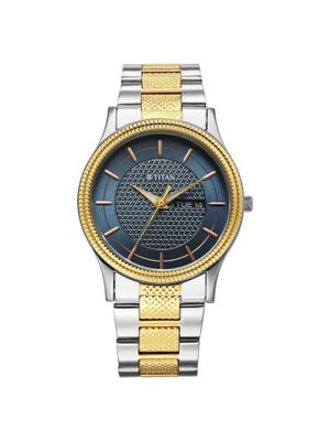 Buy Titan Men Karishma Wedding Edit Blue Dial Analog Watch - 1650Bm05 ...