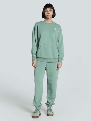 Buy Puma Relaxed Cl Women Green Tracksuits (Set of 2) (S) Online