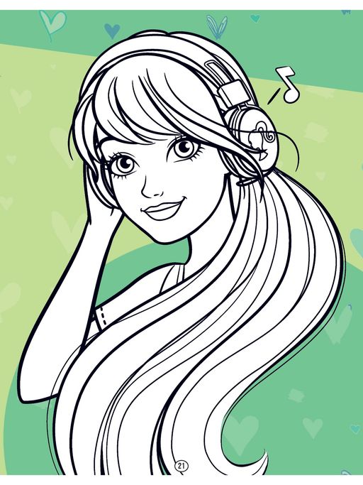 free barbie coloring book