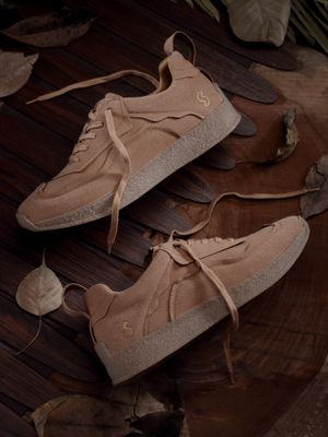 Buy SOLETHREADS Tango Tan Solid Men Sneakers Online