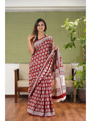 The Indian Ethnic Co. Printed Saree : Buy The Indian Ethnic Co. Bagh ...