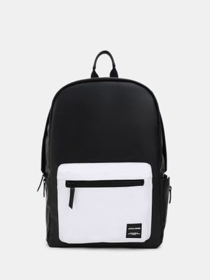 Buy Jack & Jones Black Colourblocked Backpack Online