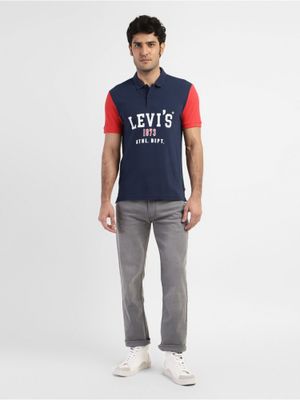 Buy Levi's Mens Brand Logo Polo Collar T-shirt Online