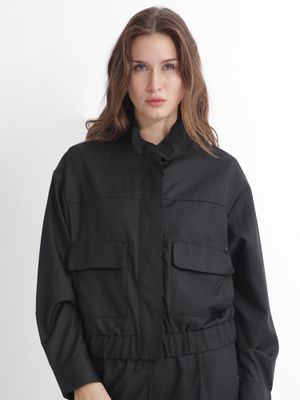 Buy RAREISM Ruks Primary Black Polyester Jacket Online