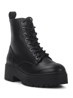 London Rag Lace-Ups : Buy London Rag Solid Black Lace-Up Boots (EURO 38 ...