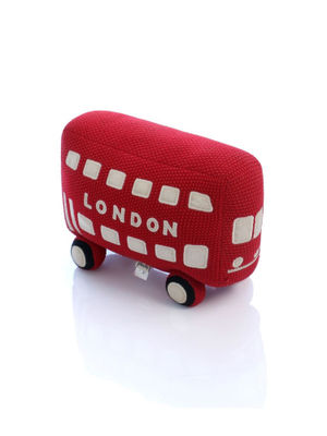 Buy PLUCHI Wheels on The Bus- Red & Natural 100% Cotton Knitted Stuffed ...