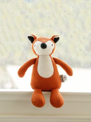 Buy PLUCHI The Timid Fox - Cotton Knitted Stuffed Soft Toy Online