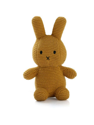 Buy PLUCHI Coco Bunny Mustard 100% Cotton Knitted Stuffed Soft Toy Online