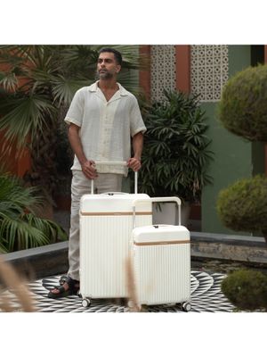 Buy Assembly Hard Luggage Trolley Bags Set Of 2-Cabin 45L and 65L ...