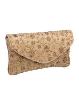 Buy Metro Embroidered Gun Metal Clutches Online