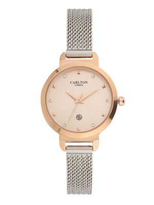 Buy Carlton London Analog Watch - Rose Gold Online