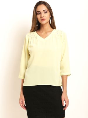 RARE Tops : Buy RARE Women Yellow Embellished Top Online | Nykaa Fashion