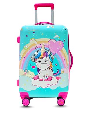 Buy Junior Joe Abs Plastic Kids 24-Inch Trolley Bag Lightweight Hard ...