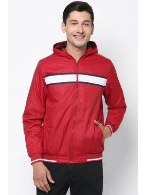 Buy Allen Solly Men Colorblock Red Jacket Online