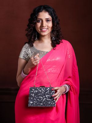 Buy Horra Sequence Clutch Grey (S) Online