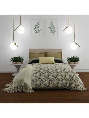 Buy MYTRIDENT 144 TC Queen Bedsheet with 2 Pillow Covers Carnival ...