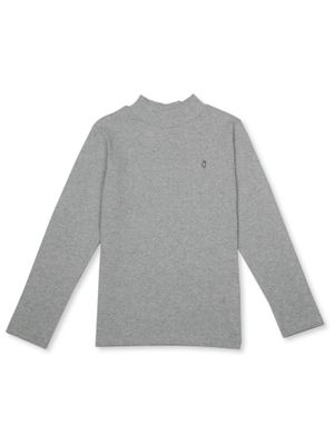 Buy Gini & Jony Girls Grey Cotton Solid Skivvy Full Sleeves Online