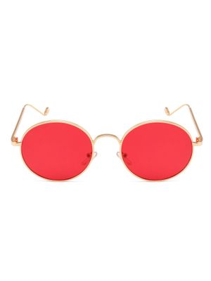 Buy ROYAL SON Round UV Protection Men Women Sunglasses Red Lens ...