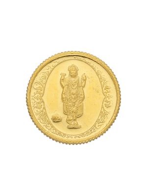 Buy Sri Jagdamba Pearls 22KT 916 2 gm Vishnu Gold Coin online