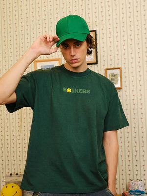 Buy Bonkers Corner Bottle Green Smiley Originals x Bonkers Oversized T ...