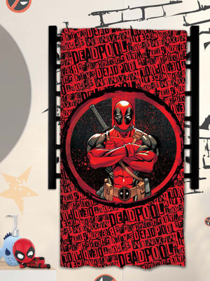 Buy Athom Living Marvel Deadpool Kids Bath Towel Online