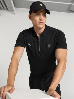 Puma Polo T-Shirts : Buy Puma Ferrari Style Men Black Polo T-shirt ...